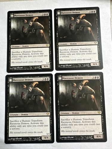 Ravenous Demon / Archdemon Of Greed X4 Dark Ascension Ex+/NM Condition ...