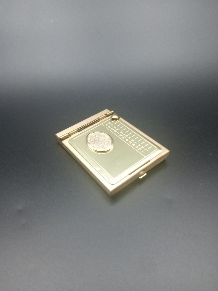 Vintage Pocket Rolodex Brass Plated Miniature Sized Pop Up Address ...