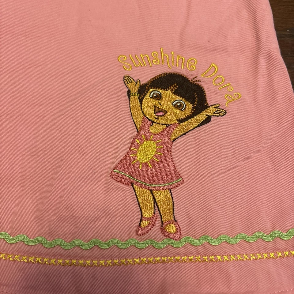 Dora the Explorer Sunshine Dora 2008 Nickelodeon Pink Embroidered 2t | eBay