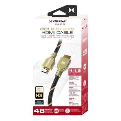 Xtreme 4ft Gold Series HDMI Cable 8k 4320P XHV11038BLK | eBay