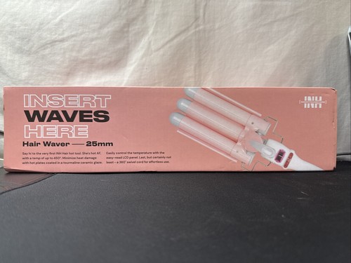 NEW INH Insert Waves Here Deep Wave Iron 3 Barrel Hair Waver 25mm ...