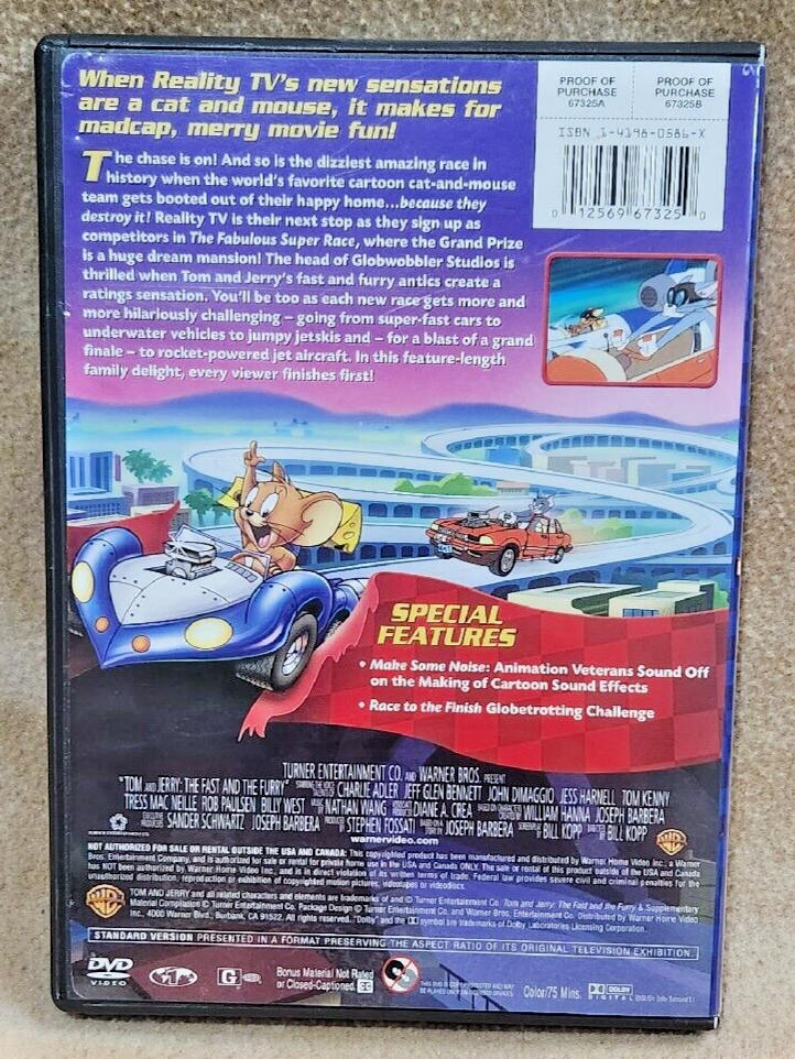 Tom and Jerry - The Fast and the Furry DVD Movie 12569673250| eBay
