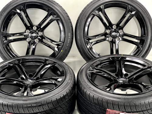 20" x10 X11 OEM FACTORY 4 CHEVY CAMARO SS ZL1 1LE BLACK RIMS TIRES ...