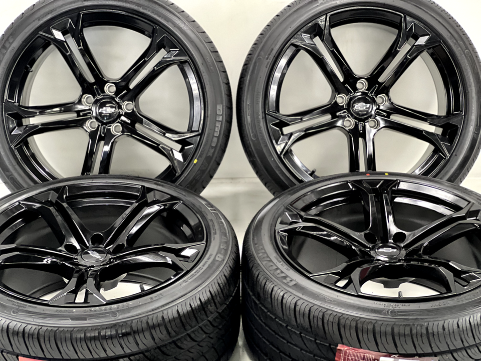 20" x10 X11 OEM FACTORY 4 CHEVY CAMARO SS ZL1 1LE BLACK RIMS TIRES ...