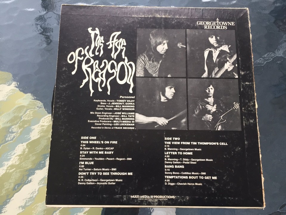 Record Album "The Reasons Why" band titled "The Age of Reason" Circa ...