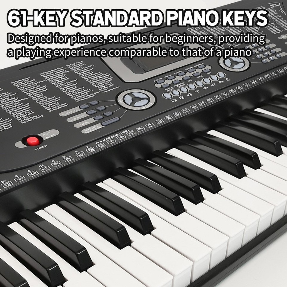 61 Keys Digital Piano Keyboard Electronic Electric Keyboards with ...