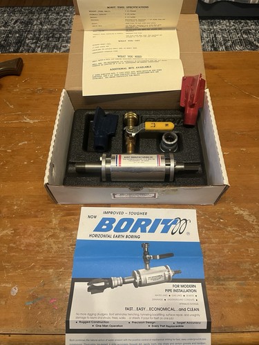 BORIT Horizontal Earth Boring Tool W/ Bits No Case | eBay