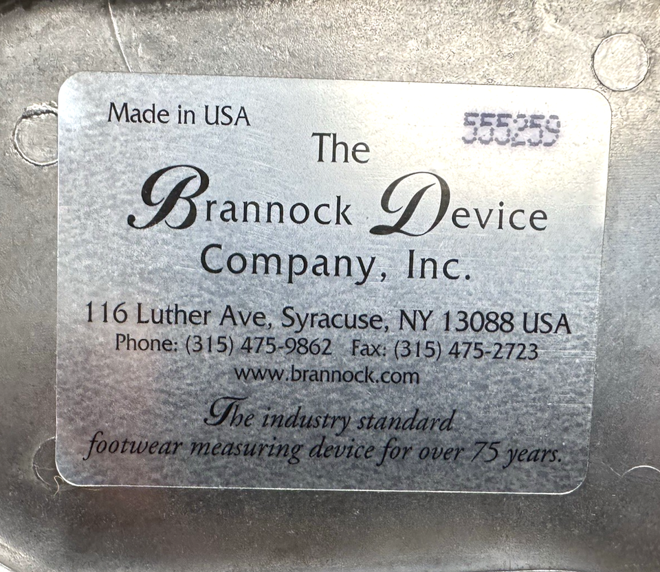 BRANNOCK DEVICE - Combination Male/Female Shoe Sizer -Metal Foot ...