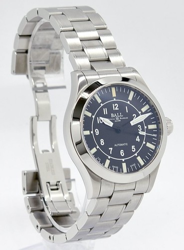BALL WATCH NM2182C-S11J-BK Engineer 3 Aviator Stainless automatic Black ...