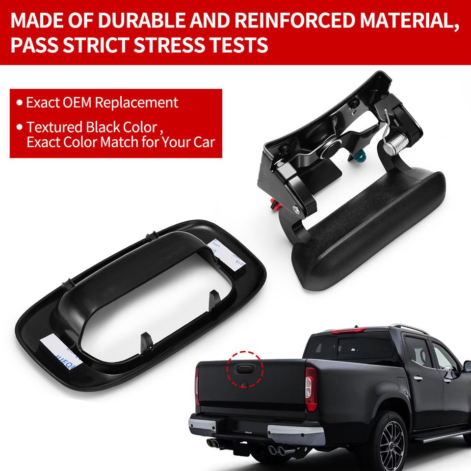 New Tailgate Handle w/ Bezel & Clips Fits 1999-2007 Chevy Silverado GMC ...