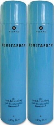 2 x Vivant Revitafoam - 125g | Conditioning & Detangling Mousse ...