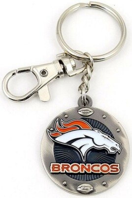 NFL - DENVER BRONCOS OFFICIALLY LICENSED IMPACT TEAM KEY CHAIN KEY RING ...