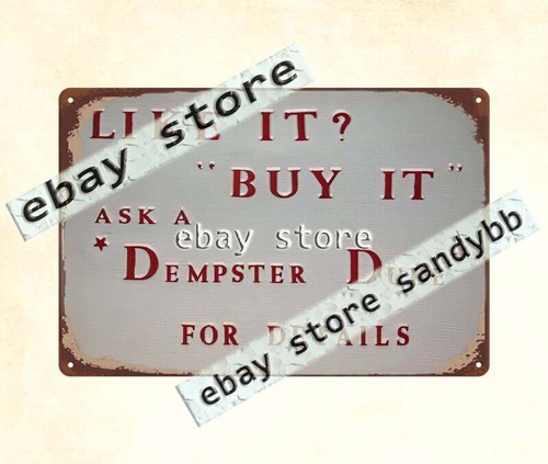 DEMPSTER DUDE equipment dealer windmill waterpump metal tin sign accent ...