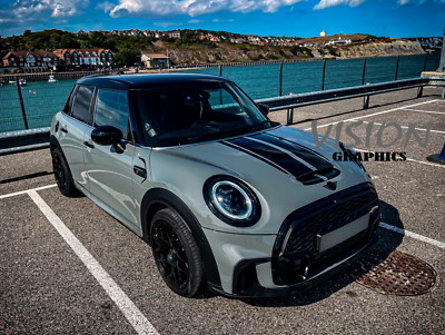 MINI ONE MINI COOPER BONNET STRIPES VINYL GRAPHICS DECALS RACING FOR ...