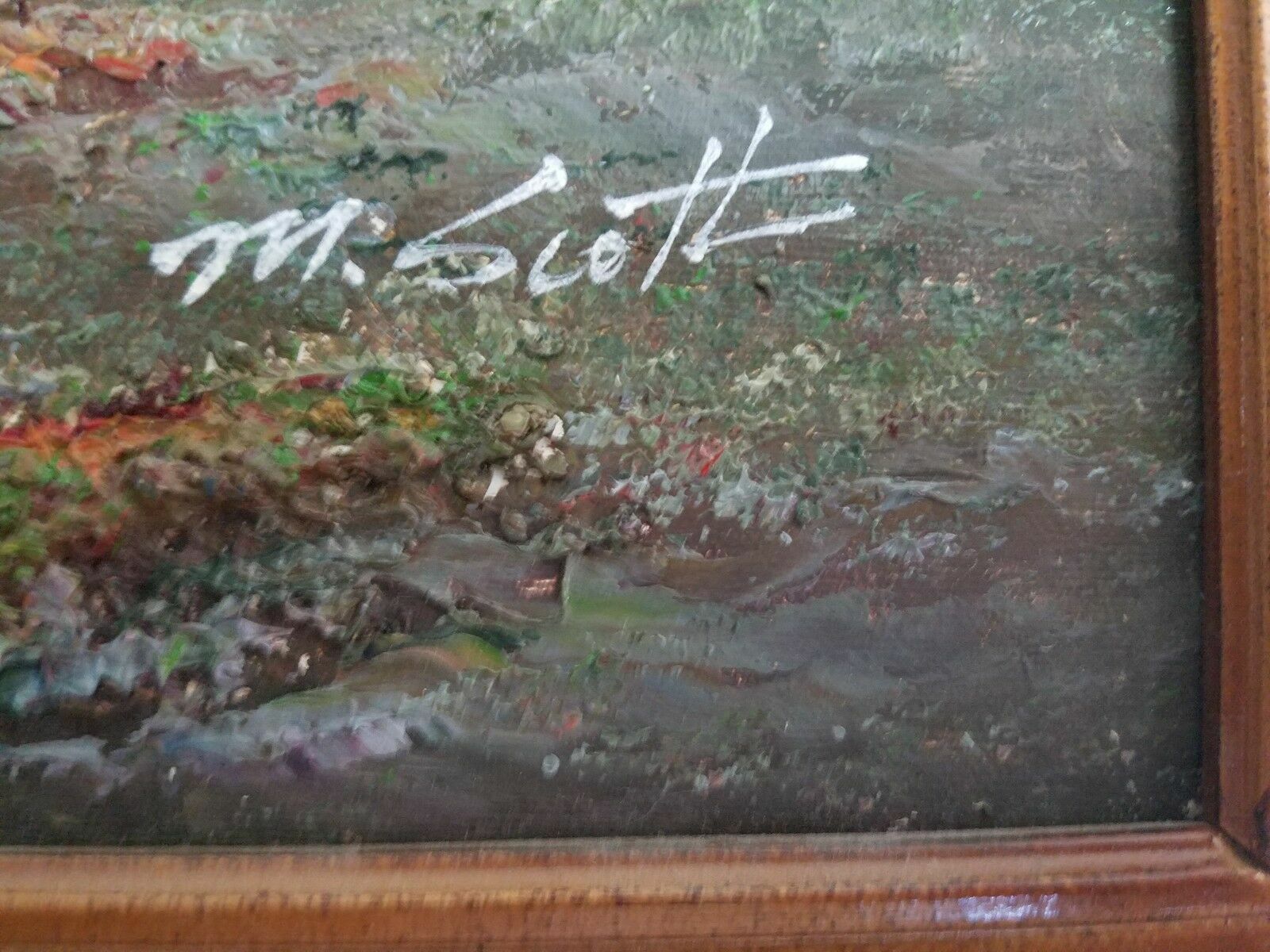 M. SCOTT ORIGINAL OIL ON CANVAS PAINTING frame size 29"x25" | eBay