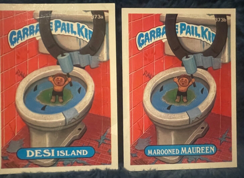 Garbage Pail Kids Desi Island 373A Marooned Maureen 373B Trading Card ...