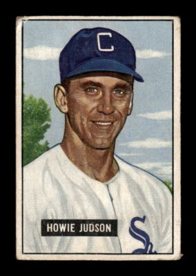 1951 Bowman Baseball #123 Howie Judson CREASED Very Good Chicago White ...