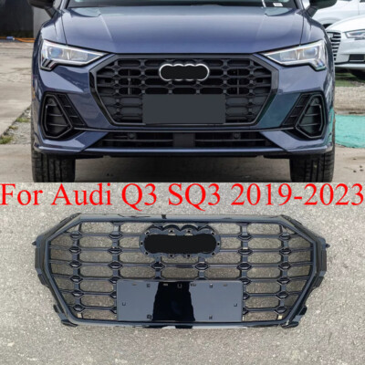 For Audi Q3 SQ3 2019 2020 2021 2022 2023 Black Front Bumper Grille Mesh ...