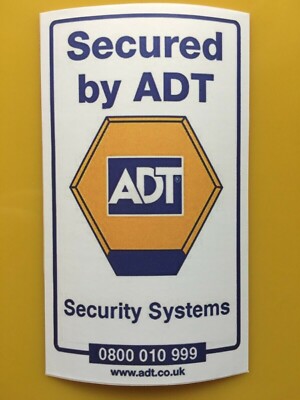 ADT Exterior Sticker for Burglar Alarm Box Stickers Dummy Office Home ...