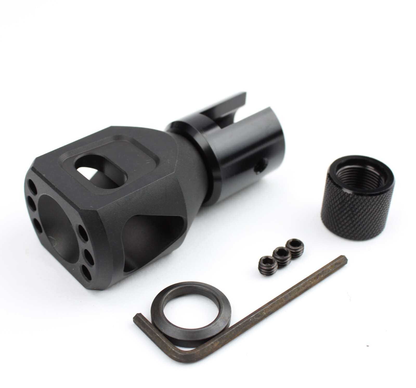 Black Muzzle Brake/Linear Compensator Compatible with Ruger 10/22 1022 ...