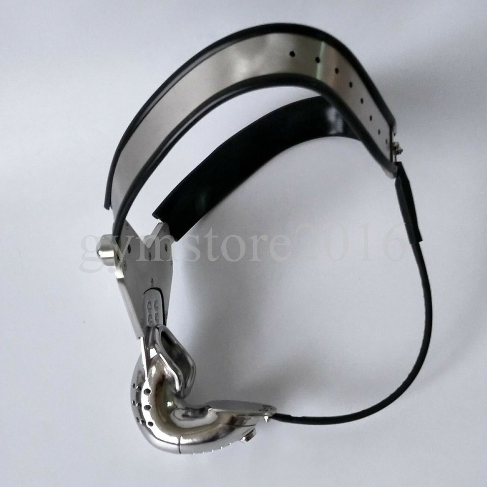 Stainless Steel Male Chastity T-Belt Device Full Adjustable With Plug ...