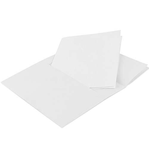 Heavyweight White Blank Cards With White Envelopes 5x 7 Greeting Cards ...