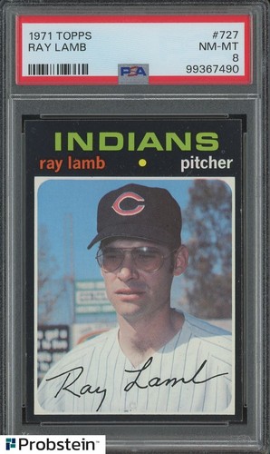 1971 Topps #727 Ray Lamb Cleveland Indians PSA 8 NM-MT | eBay