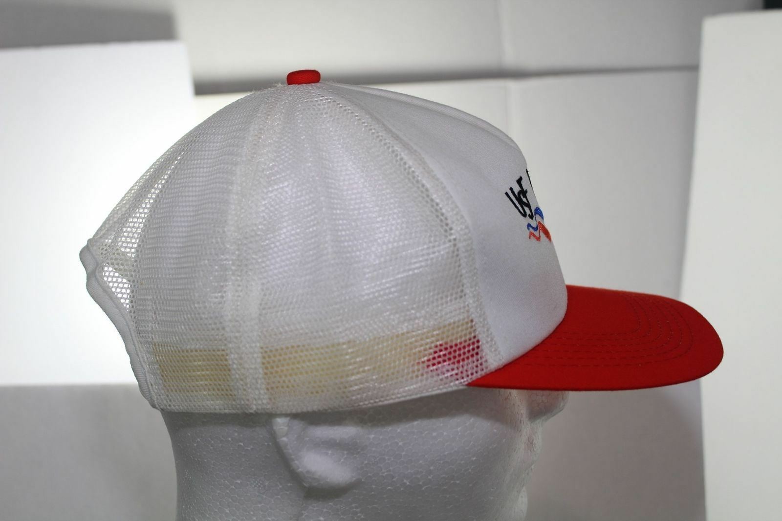 Vintage USF Holland Trucker Hat K-Products White Oran… - Gem