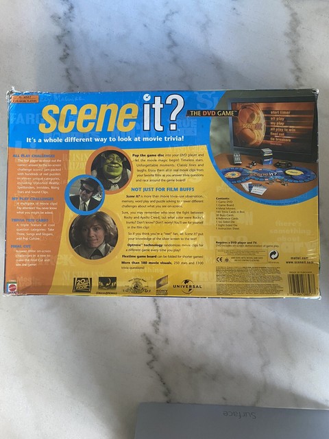 Scene It? Movie Trivia 1st Edition DVD Game Mattel 2003 for sale online ...