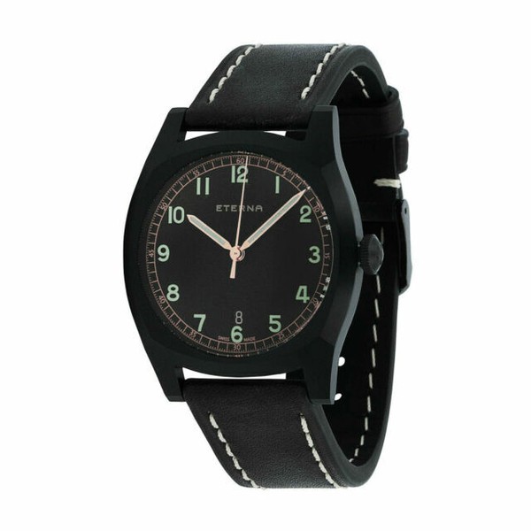 Eterna Military Men's Black Watch - 1939.43.46.1298 for sale online | eBay
