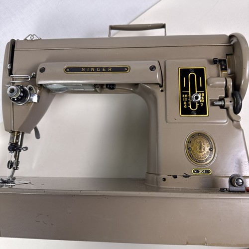 Vintage Rare 1951 Beige Singer 301 Sewing Machine Excellent Shape ...