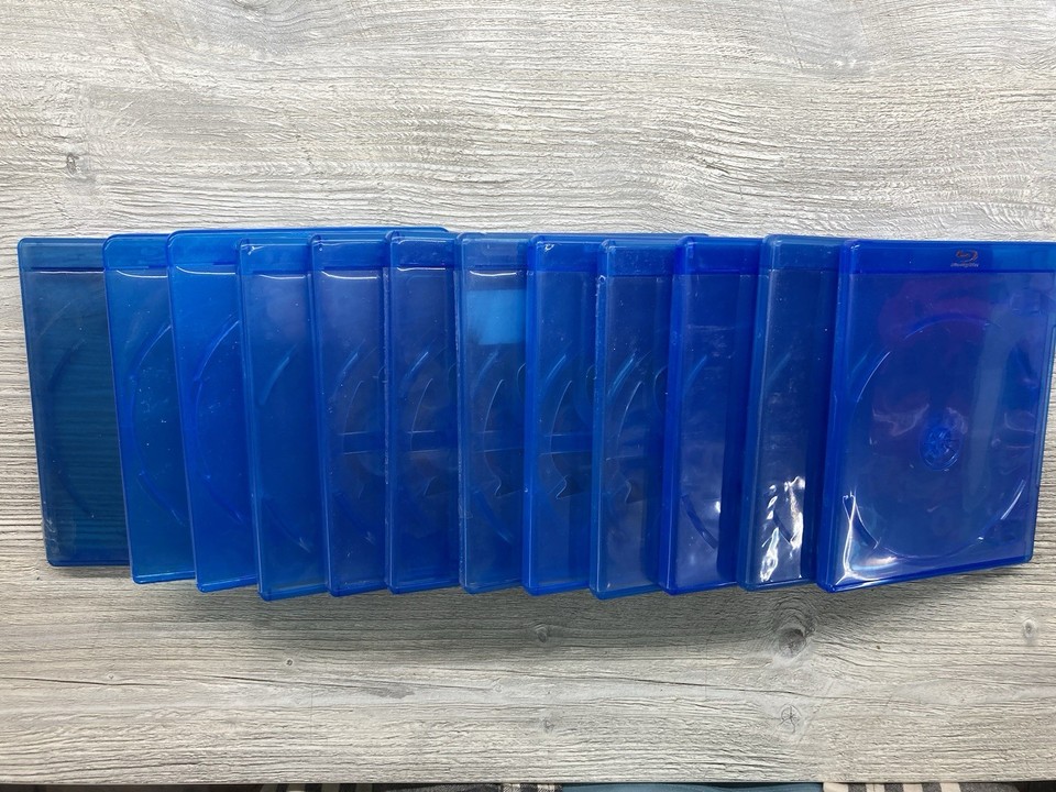 Blu-ray DVD/CD Storage Cases Lot of 12 Used Empty DOUBLE DISC CASES ...