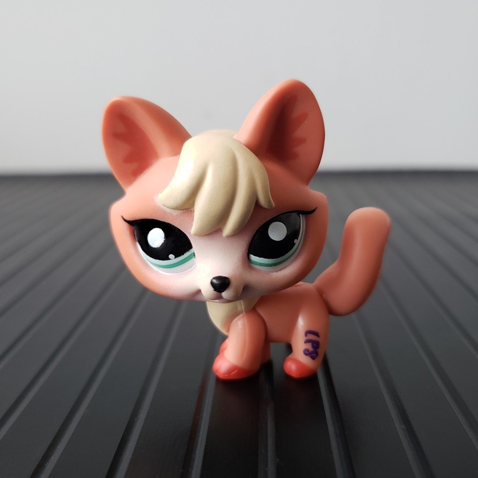 Littlest Pet Shop LPS Collection #1812 Fox Blue Eyes Orange Cream Dog ...