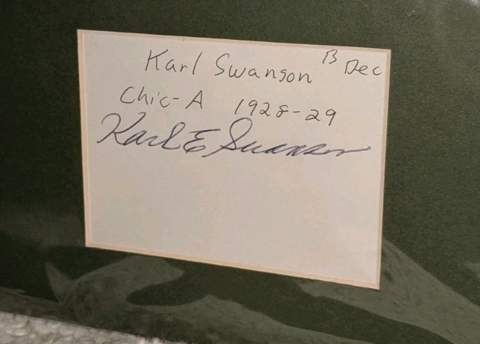 Carl Swanson Chicago Cubs Signed Cut Matted 8x10 Color Photo W/Our COA ...