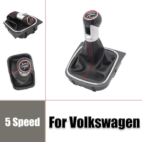 5 Speed Car Gear Shift Knob Shifter For VW Golf Rabbit Jetta MK5 MK6 ...