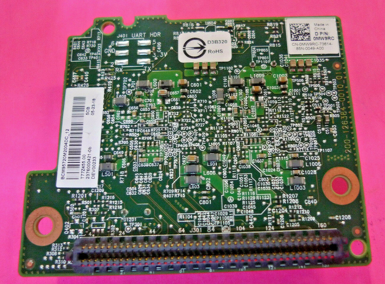 Dell PowerEdge FC830 M640 Broadcom 5720 1Gb KR 4P Network Daughter Card ...