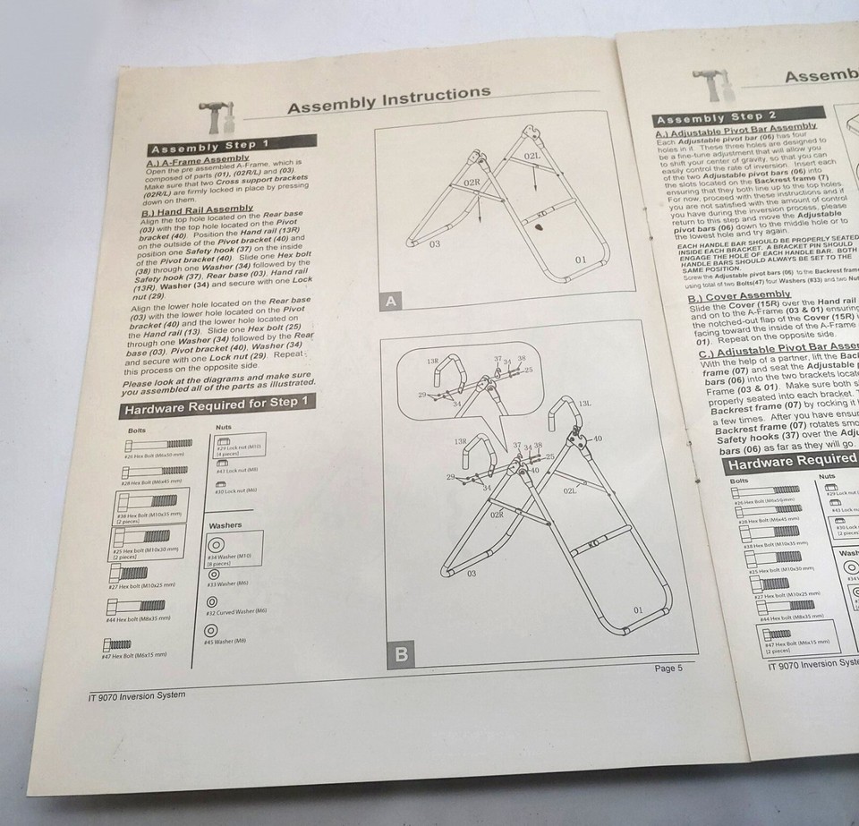 Body Champ IT 9070 Gravity Inversion System Owner's Manual | eBay