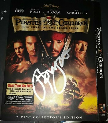 JONATHAN PRYCE ACTOR ICON SIGNED AUTOGRAPH PIRATES OF THE CARIBBEAN DVD ...