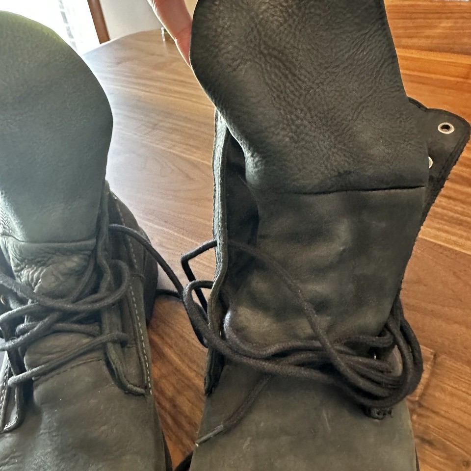 Men’s Affliction Boots Black Distressed Size Unknown Measures 13” | eBay