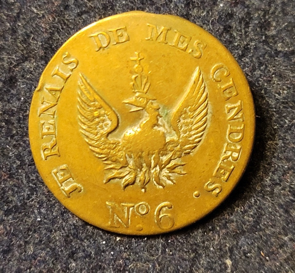 EARLY 1800s PHOENIX BUTTON TYPE FOUND IN NATIVE AMERICAN SITES HATIAN ...