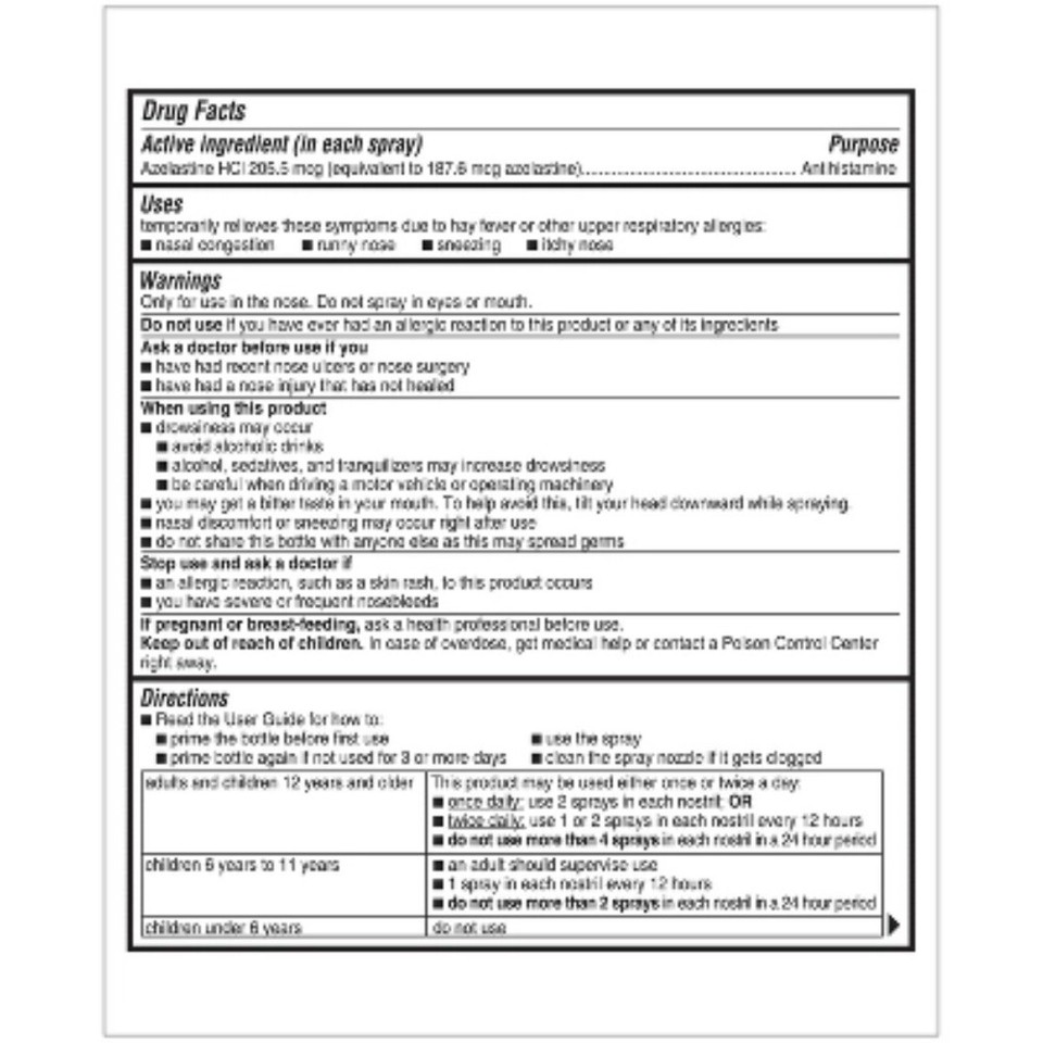 Astepro Allergy Nasal Spray, Steroid-Free Antihistamine 60 Sprays | eBay