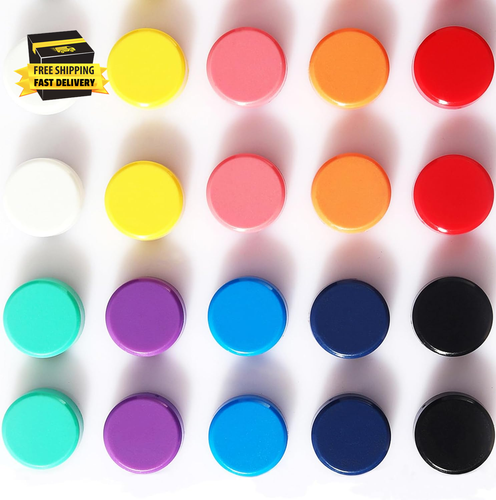 Fridge Magnet - 20 Pack 10 Colors Refrigerator Magnets, Mini Strong ...