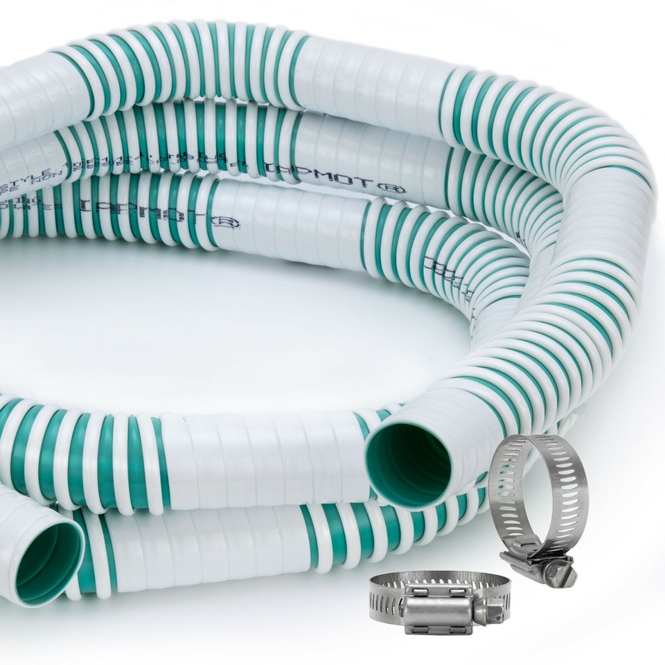 RV Fresh Water Fill Hose 1 1/4" Freshwater Line Ribbed With Flat ...