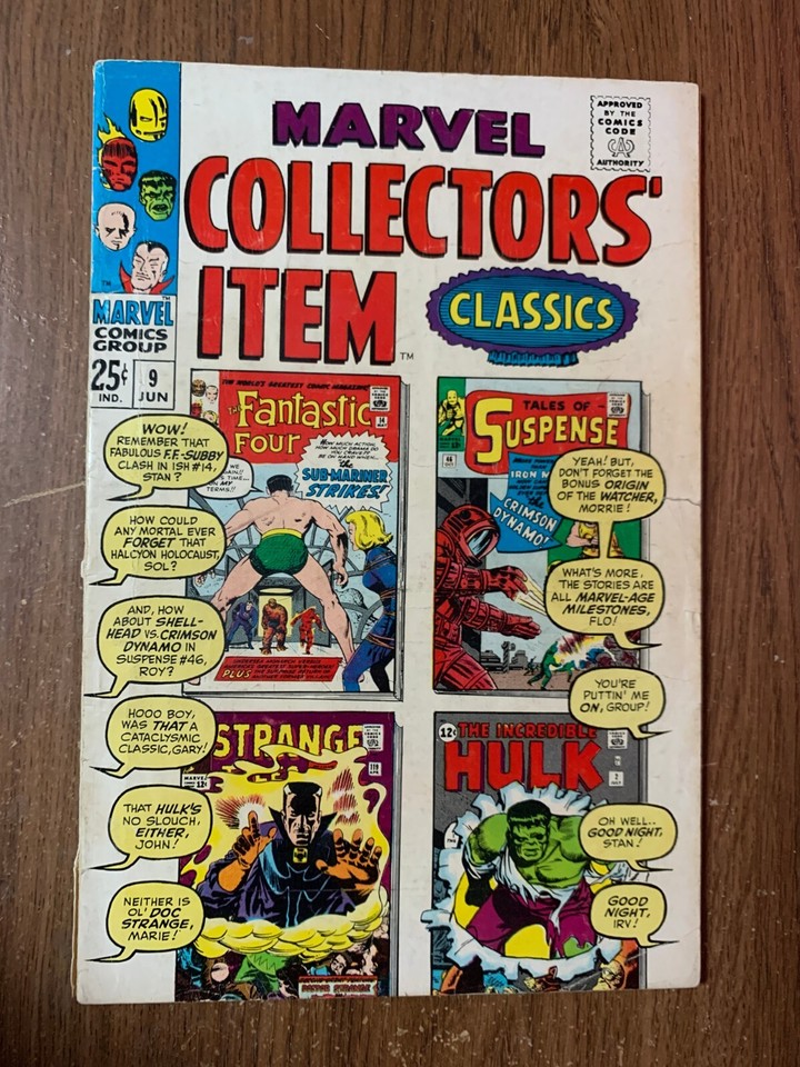 Marvel Comics Group Marvel Collectors' Item Classics Comics Each Sold ...