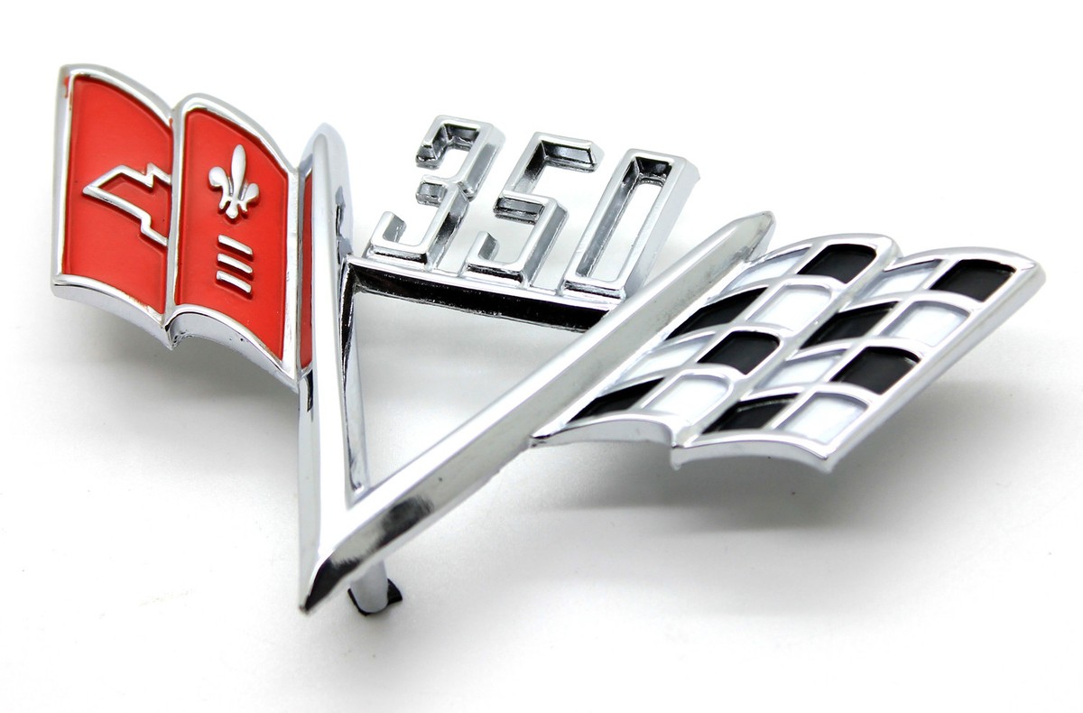 Chevy Cross Flag Emblems C8 Corvette Crossed Flags Emblem Steel Sign