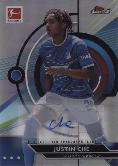 2022-23 Topps Finest Bundesliga - Autographs Justin Che #68 (AU, RC ...