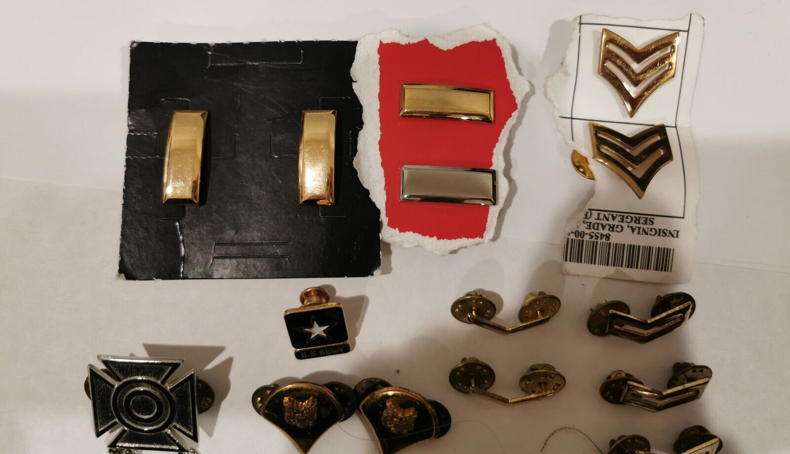 US Army Enlist E2 E4 E5 Lieutenant Rank Rifle sharpshooter badge pin ...