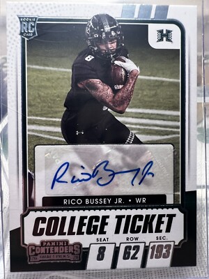 2021 Contenders Draft Picks College Ticket Auto #176 Rico Bussey Jr ...