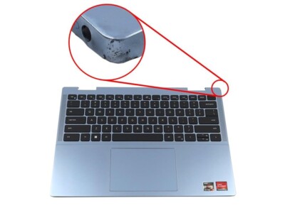 DELL INSPIRON 7430 2-IN-1 US KEYBOARD PALMREST ASSEMBLY WJ1MN **DENT IN ...