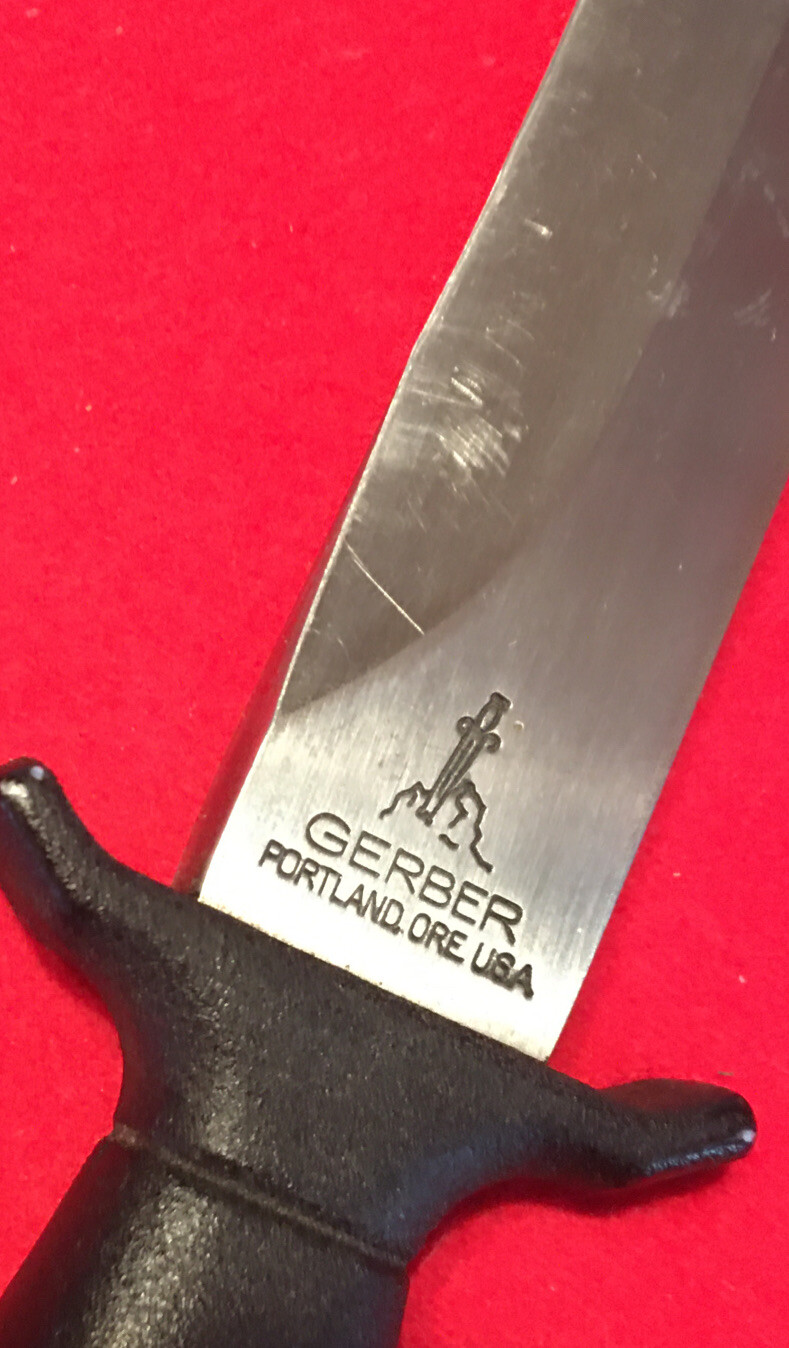 Scarce early 1980s Gerber, Command II fighting knife & Original Sheath ...